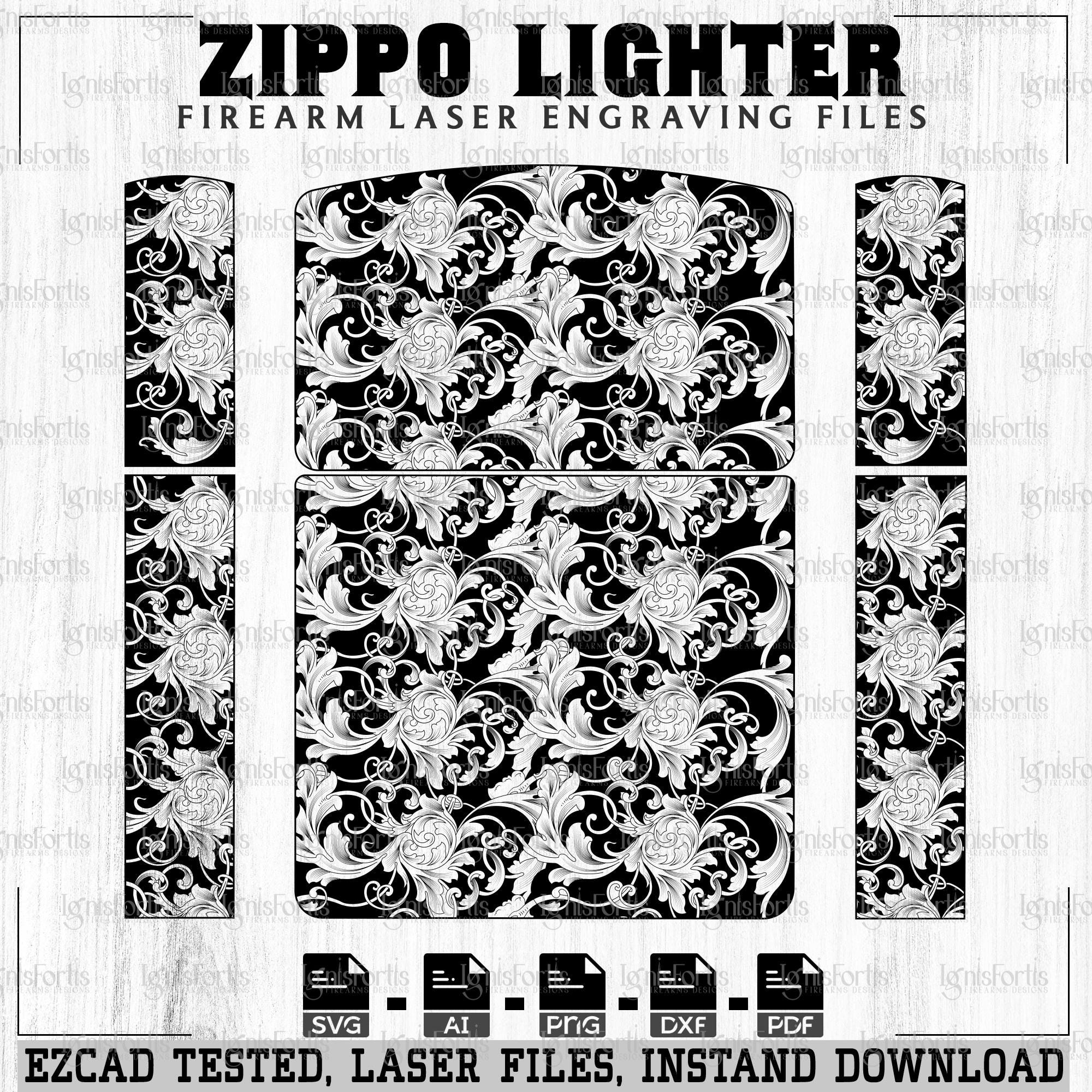 Custom Lighter Scroll Work Laser Engraving Files, Laser Engraving ...