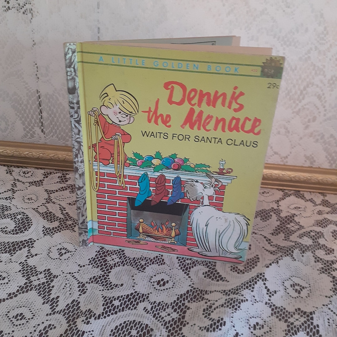 Dennis the Menace Waits for Santa Claus, Vintage 1961 Hardcover ...