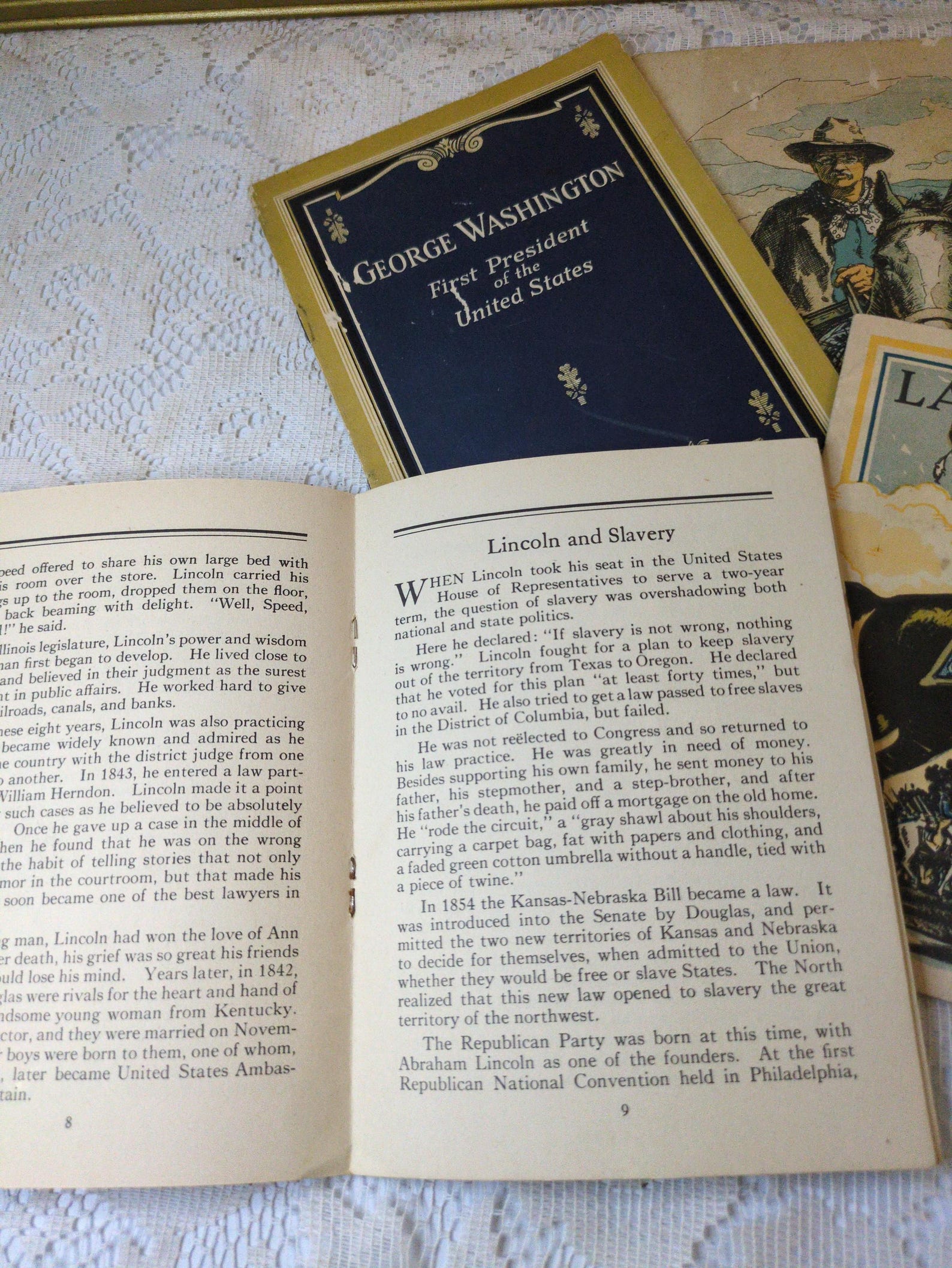 Vintage American History Pamphlet Set: Lincoln, Washington, Roosevelt ...