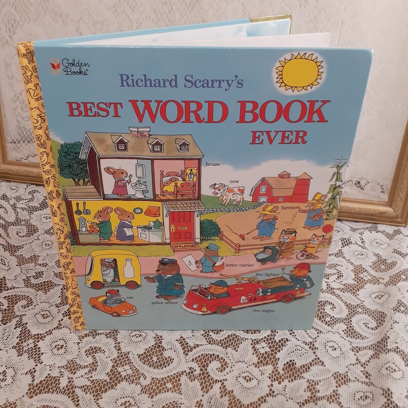 Richard Scarry's Best Word Book Ever Vintage 1991 - Etsy