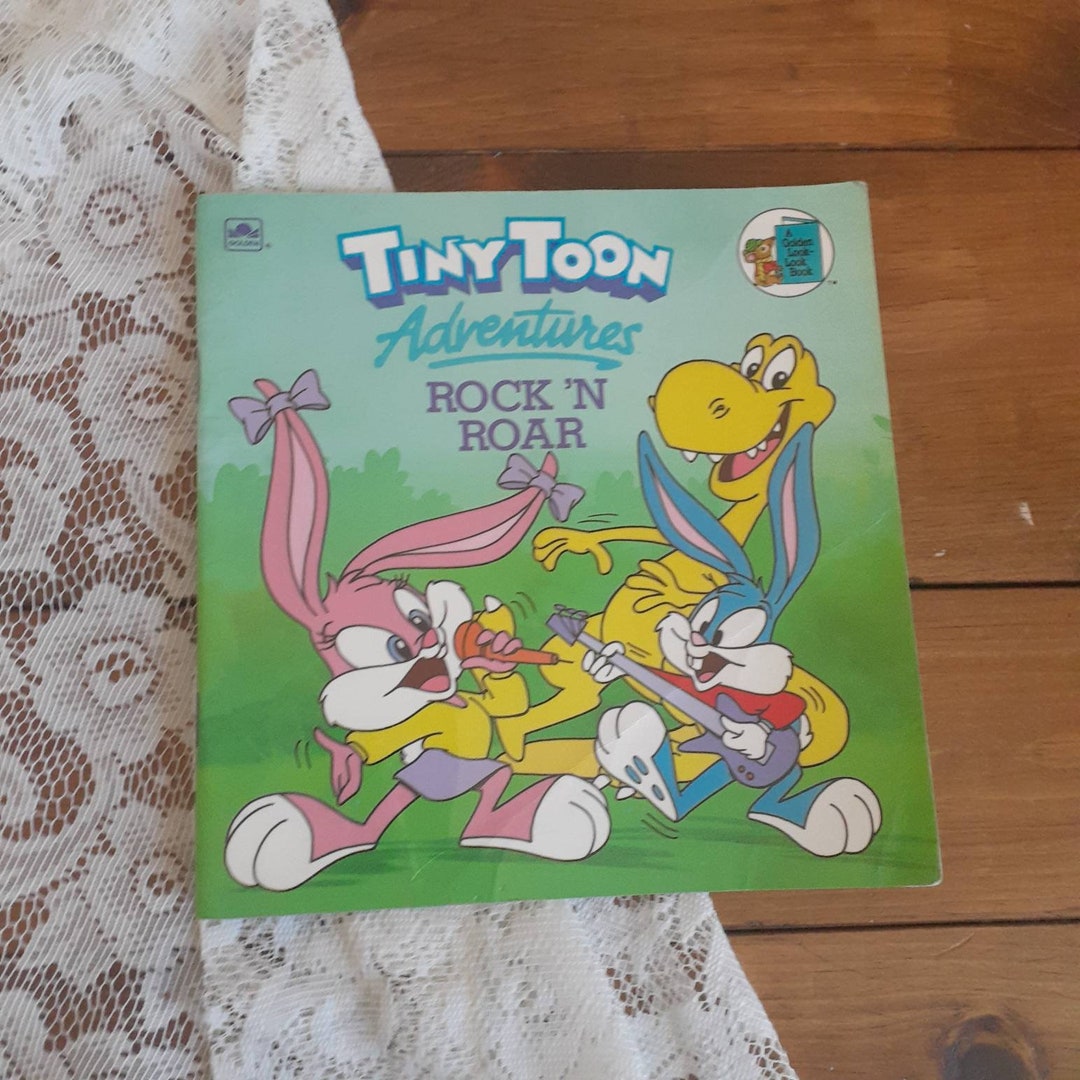 Tiny Toons Adventures Rock and Roar Book Vintage 1990s Kids Children's ...