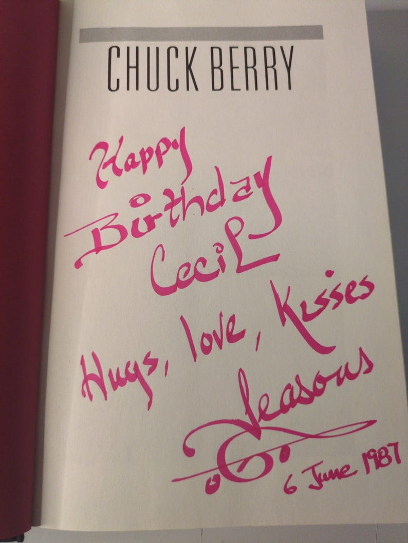 Chuck Berry: the Autobiography (1987 First Edition Hardcover) - Etsy