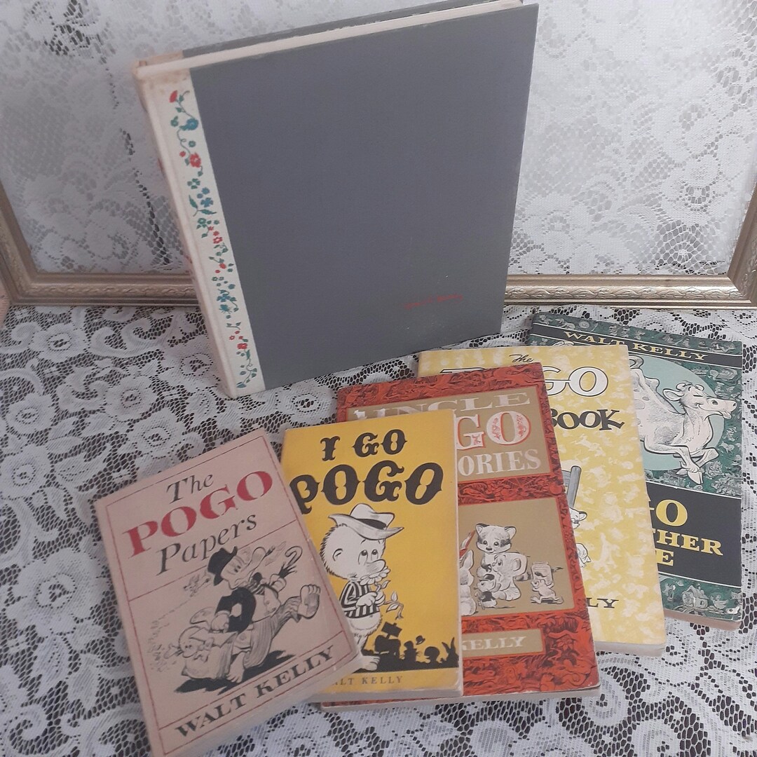 Vintage Pogo Cartoon Book Bundle, by Walter Kelly, the Pogo Papers ...
