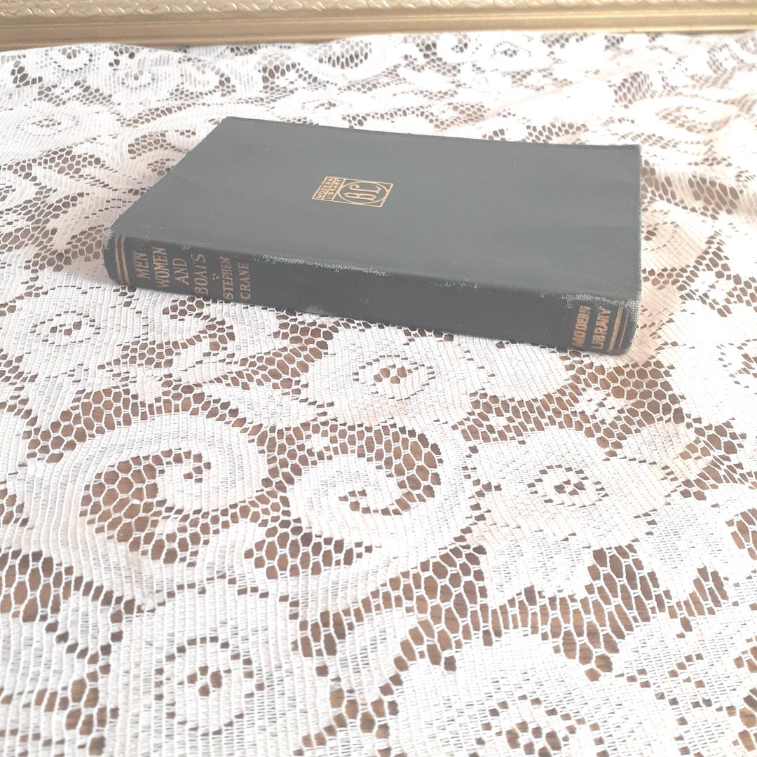 Antique Modern Library Book, Men Women and Boats by Stephen Crane, 1921 ...
