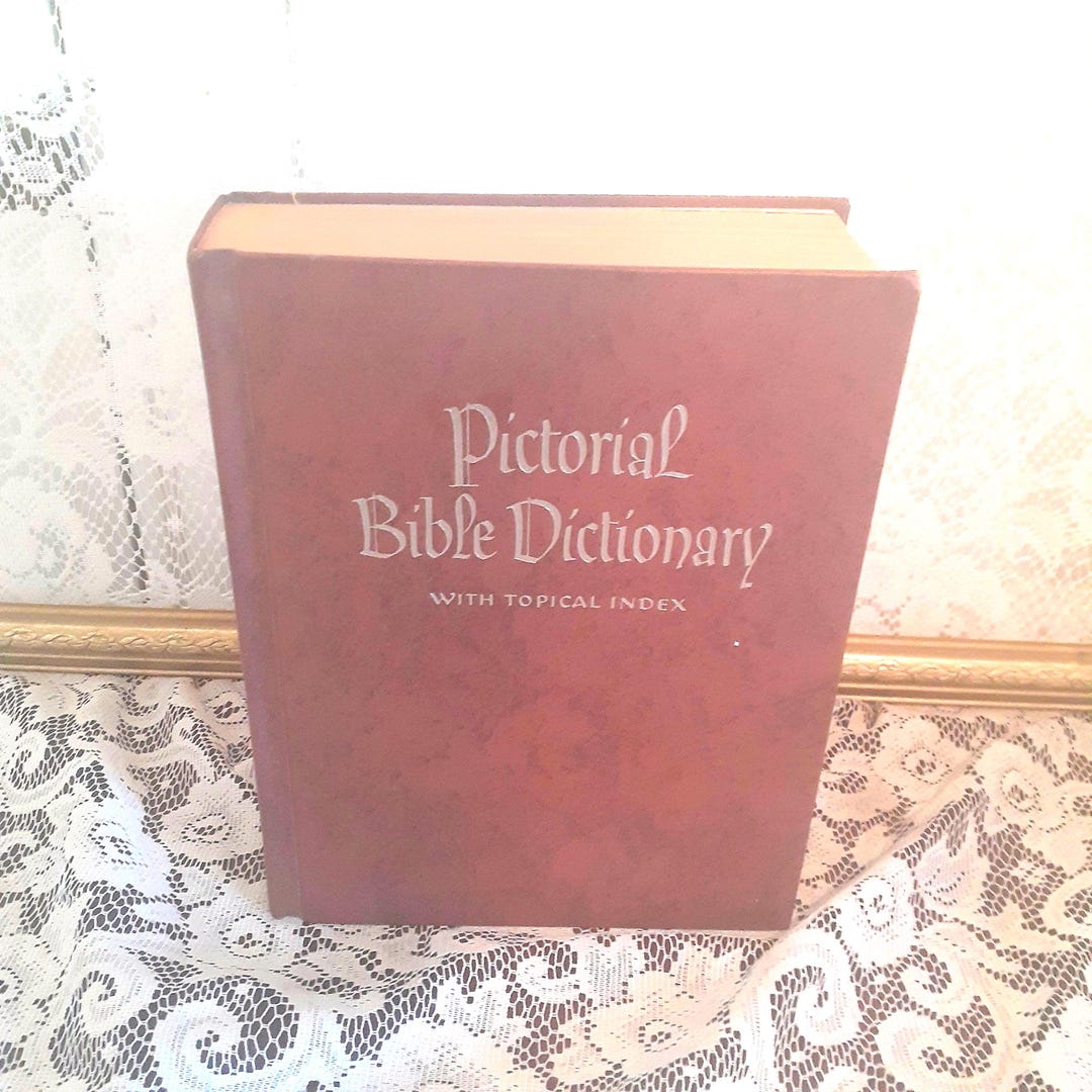 Bible Reference Book, Pictorial Bible Dictionary, 1974 Vintage ...