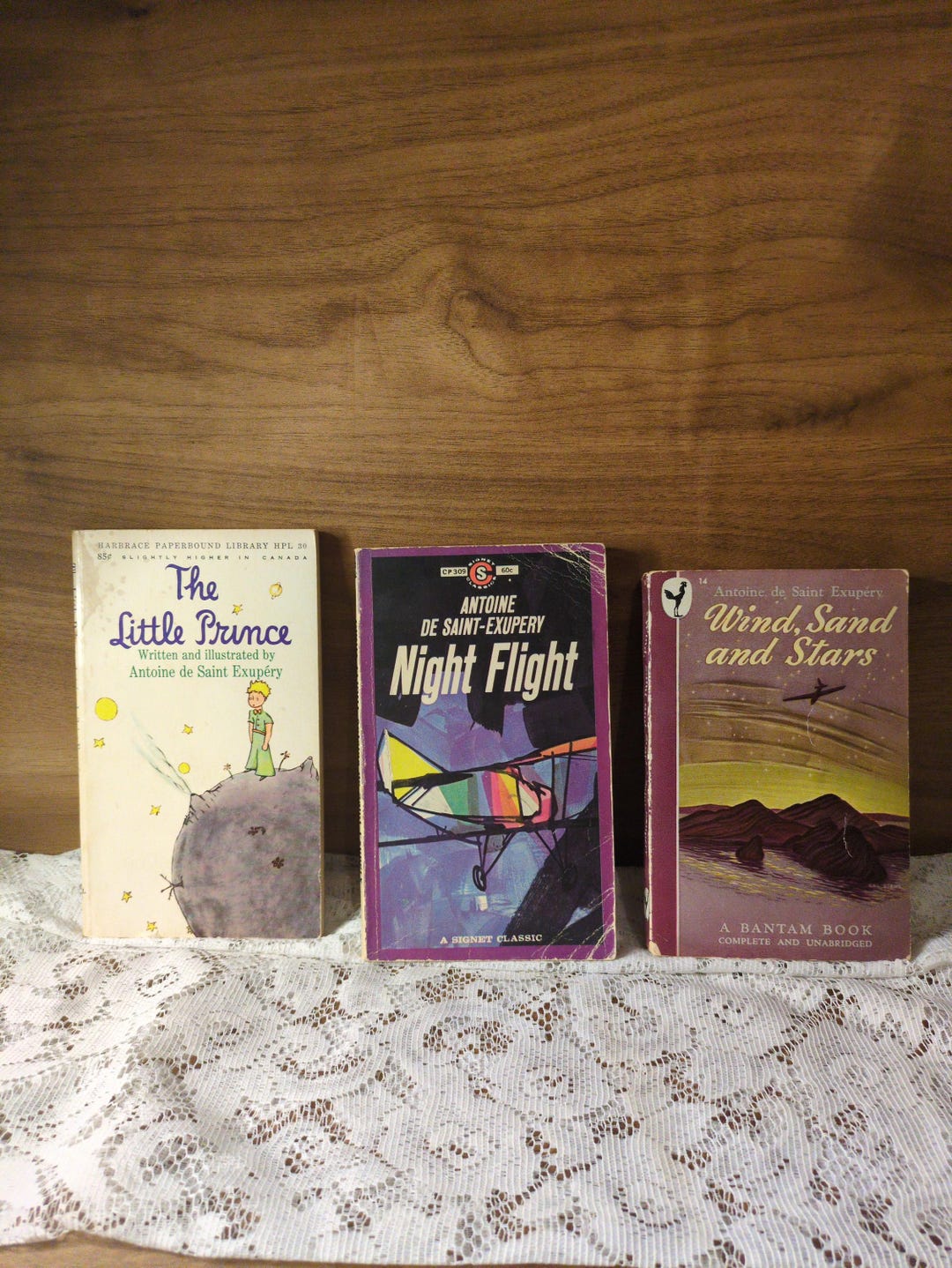 Vintage Saint Exupery Book Bundle Wind Sand and Stars, Night Flight ...