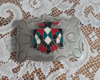 Silver Inlay Buckle - Etsy
