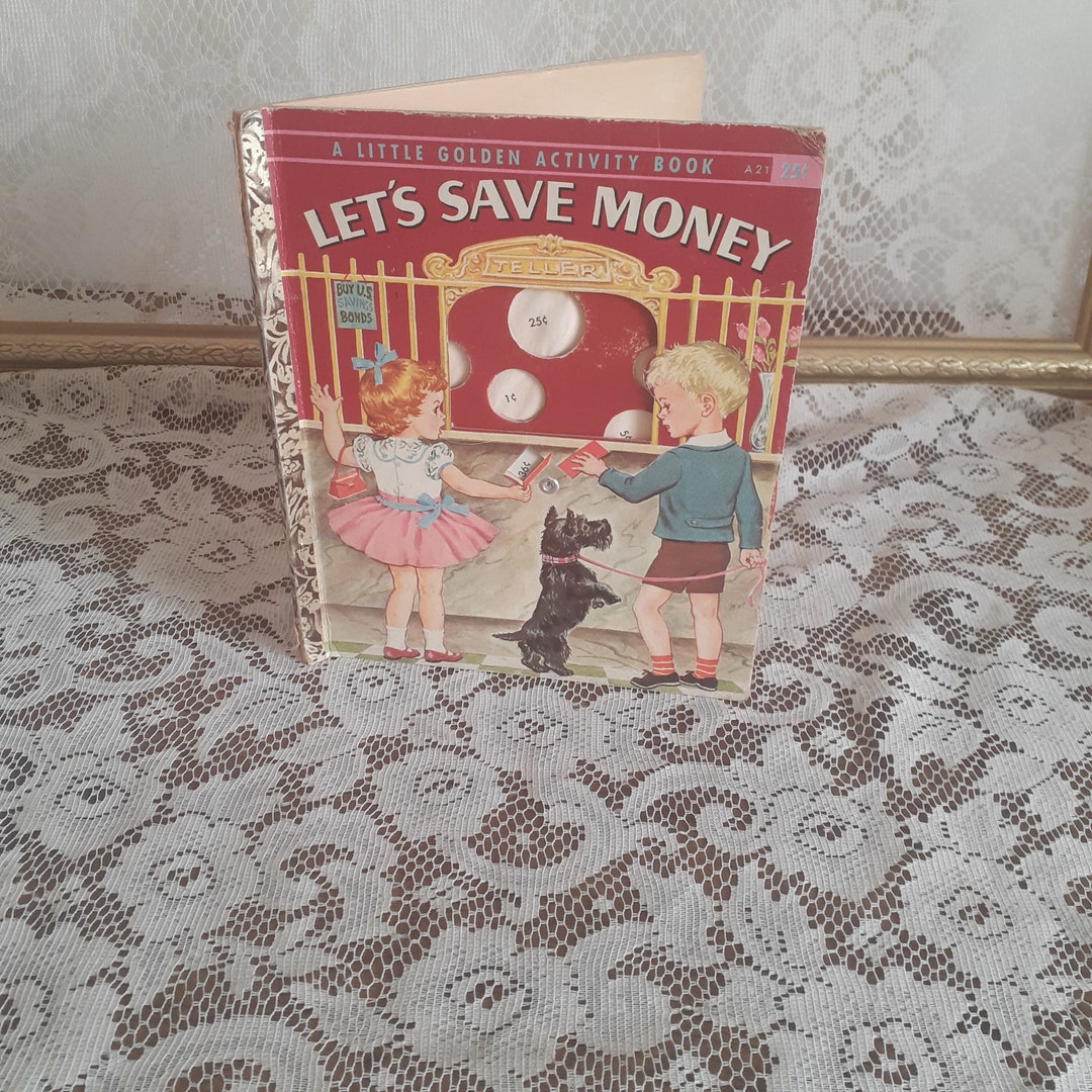 Vintage Little Golden Book: Let's Save Money, 1958 Children's Classic ...