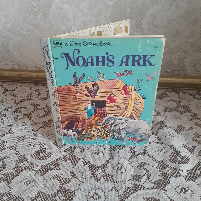 Noah's Ark A Little Golden Book by Barbara Shook Hazen - Etsy