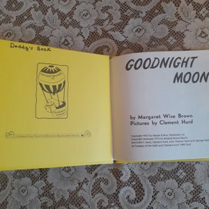 Goodnight Moon by Margaret Wise Brown, Vintage 1982 Hardback Children's ...