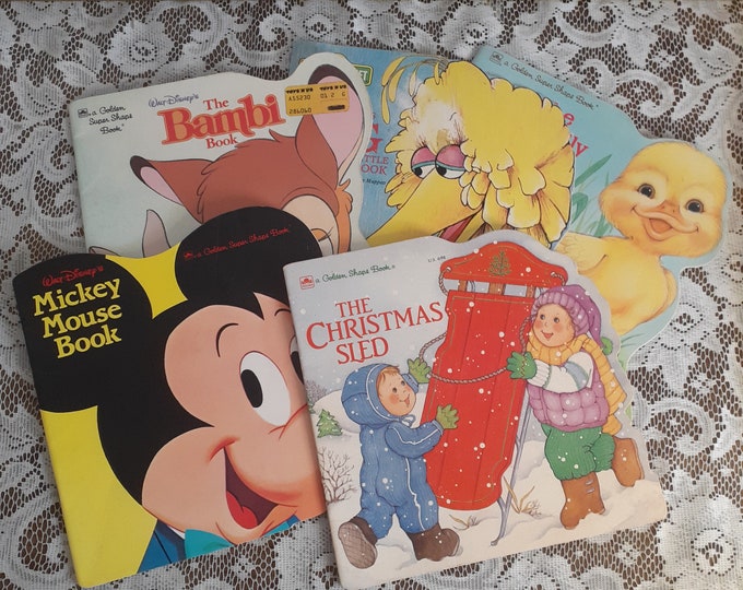 Vintage Golden Super Shape Book Children's 80s Paperback Book Lot ...