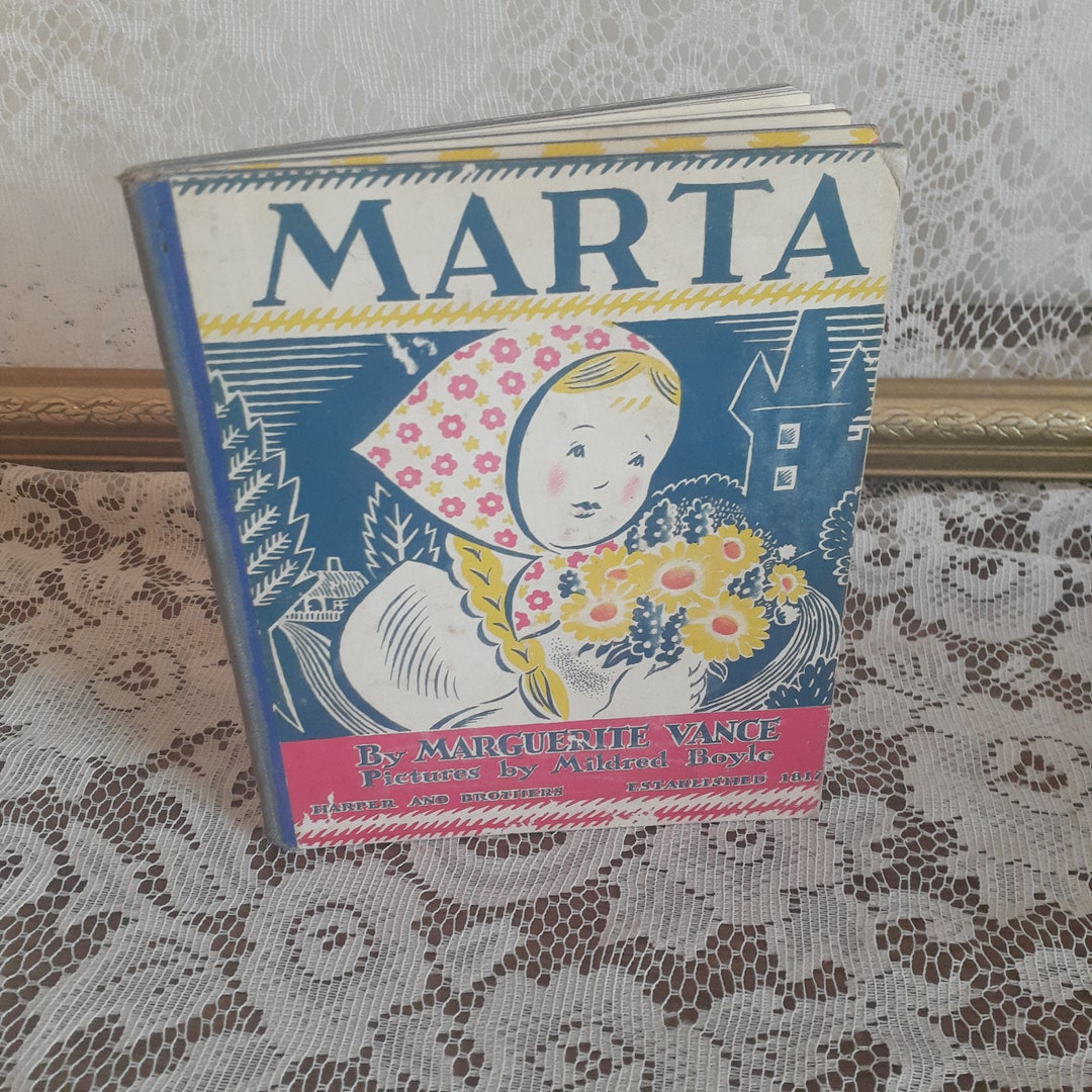 Vintage Children's Book: Marta by Marguerite Vance, 1937 Hardcover - Etsy
