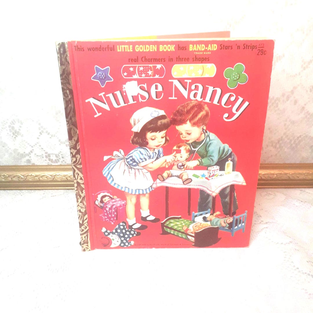 Nurse Nancy Book by Kathryn Jackson, Vintage 1952 Little Golden Book ...