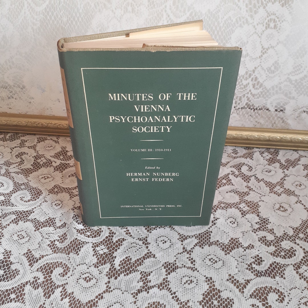 Vintage 1974 Hardcover Book: Vienna Psychoanalytic Society Minutes, Vol ...
