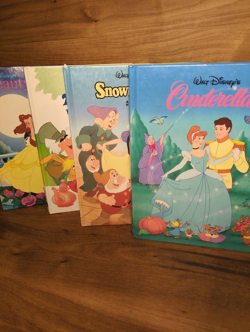 Disney Princess Book Set, Mouse Works Hardcovers, Vintage 1990s - Etsy