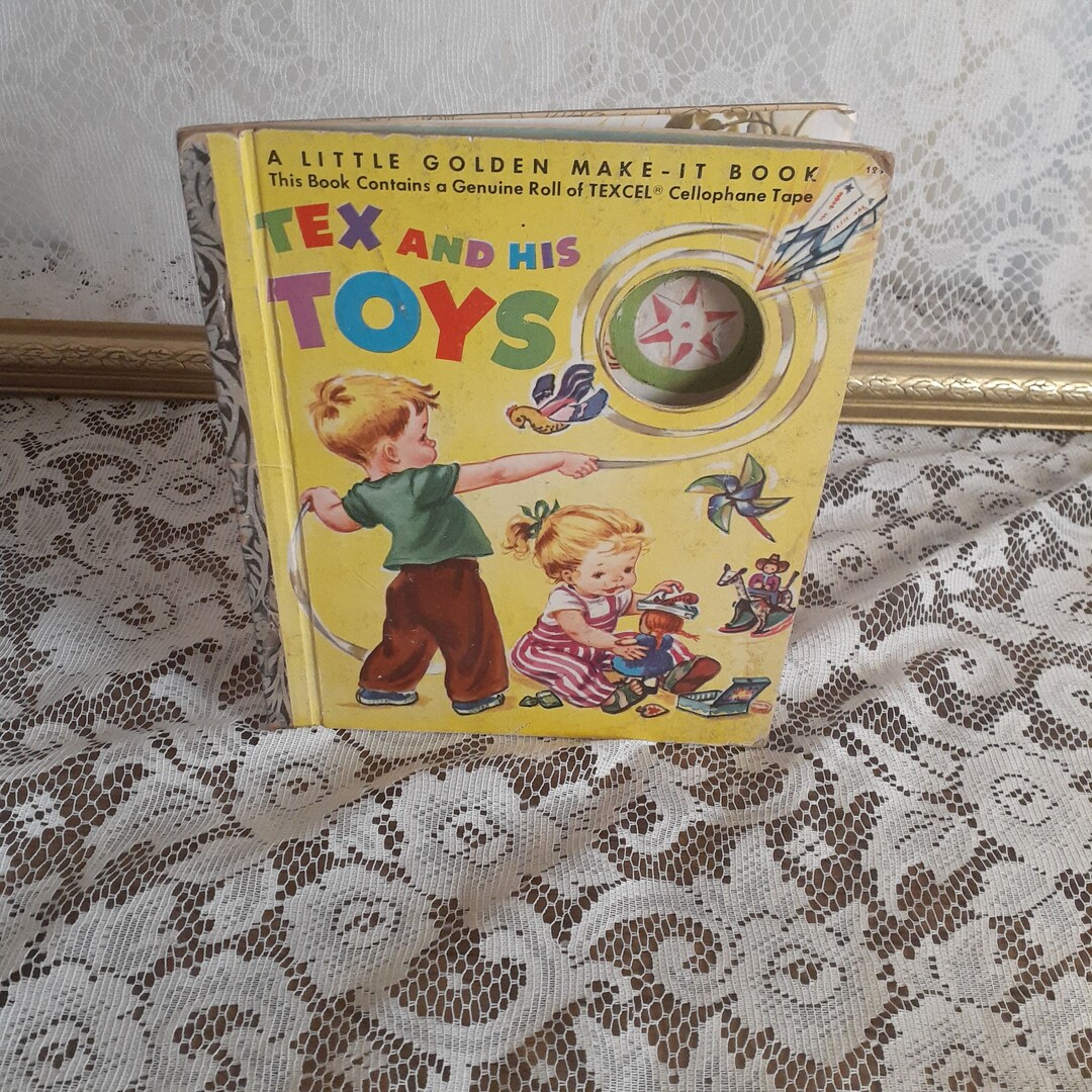 Tex and His Toys Book, Little Golden Make It, Elsa Ruth Nast 1951 ...