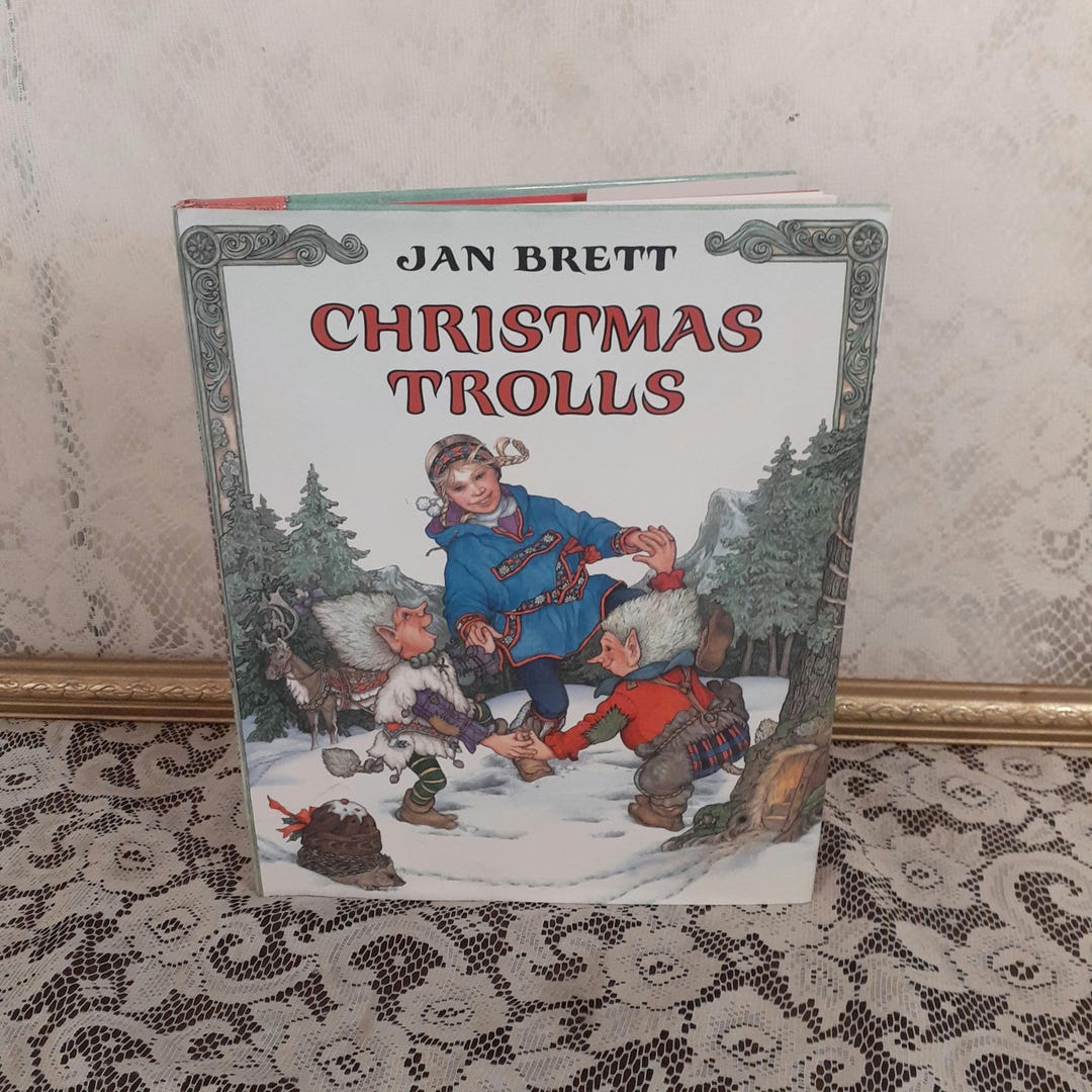Christmas Trolls by Jan Brett, Vintage 1993 Hardcover Children's ...