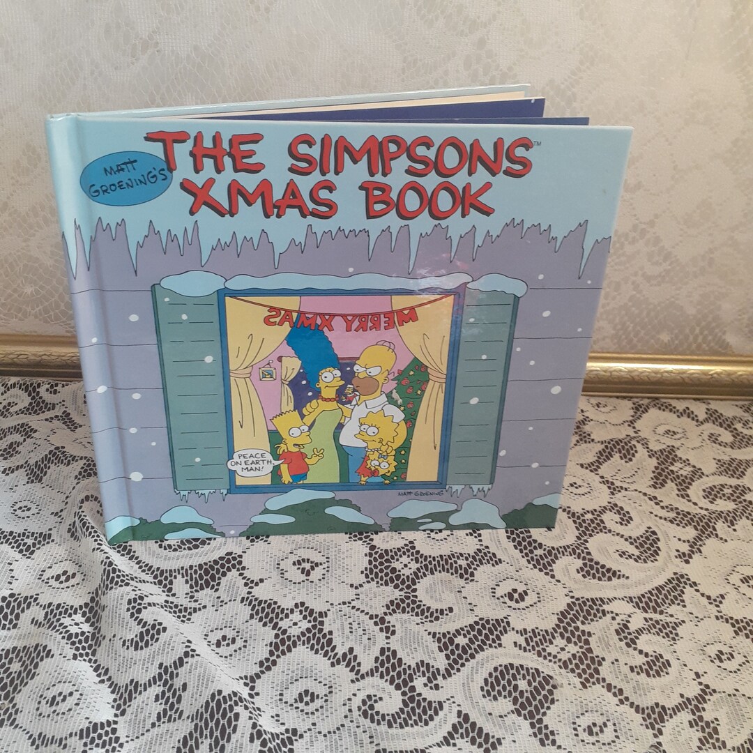 The Simpsons Xmas Book by Matt Groening Vintage 1990 Hardcover ...