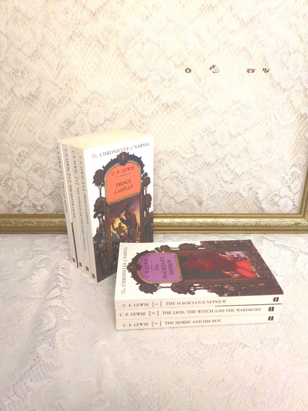 Vintage 1994 Chronicles of Narnia Book Set by C.S. Lewis — Complete 7 ...