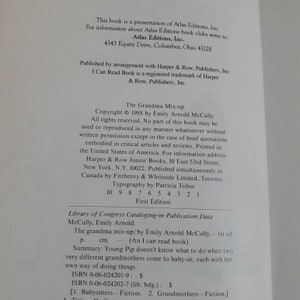 The Grandma Mix-up, an I Can Read Book, by Emily Arnold Mccully ...
