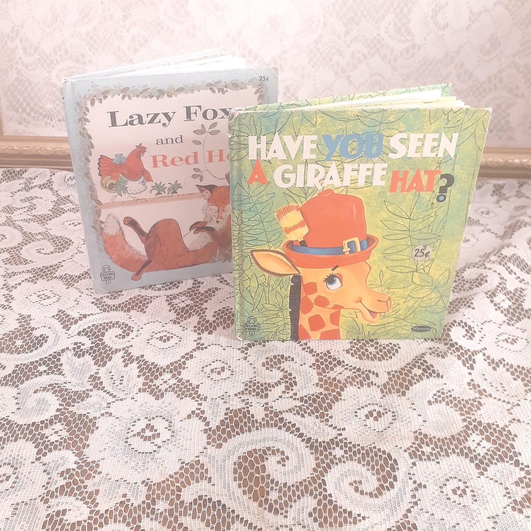 Vintage Tell-a-tale Book Set: Lazy Fox, Red Hen, Giraffe Hat - 1960s ...