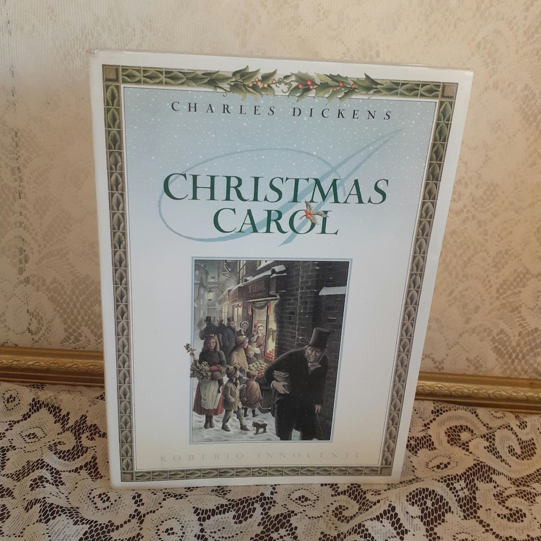 Vintage Christmas Carol Book: 1990 Hardcover, Roberto Innocenti Art - Etsy