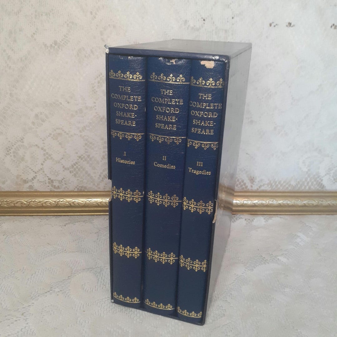 Vintage Complete Oxford Shakespeare Box Set: 1986 Hardcover Collection - Etsy