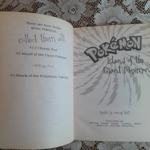 Island of the Giant Pokemon, Scholastic Pokemon Book 2, Vintage 90s ...