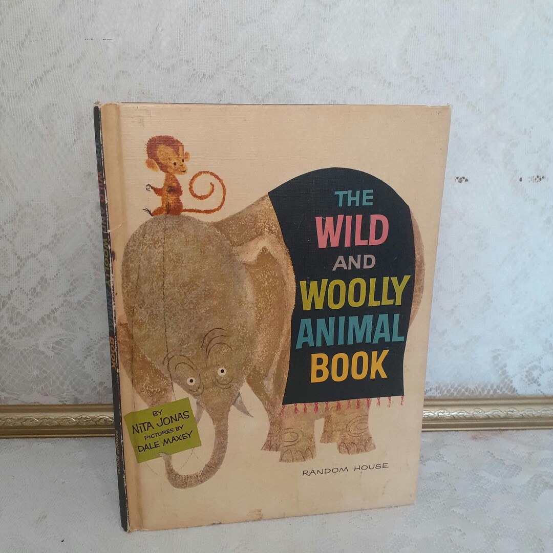 Vintage Children's Animal Book: Wild and Woolly, 1961 Hardcover - Etsy