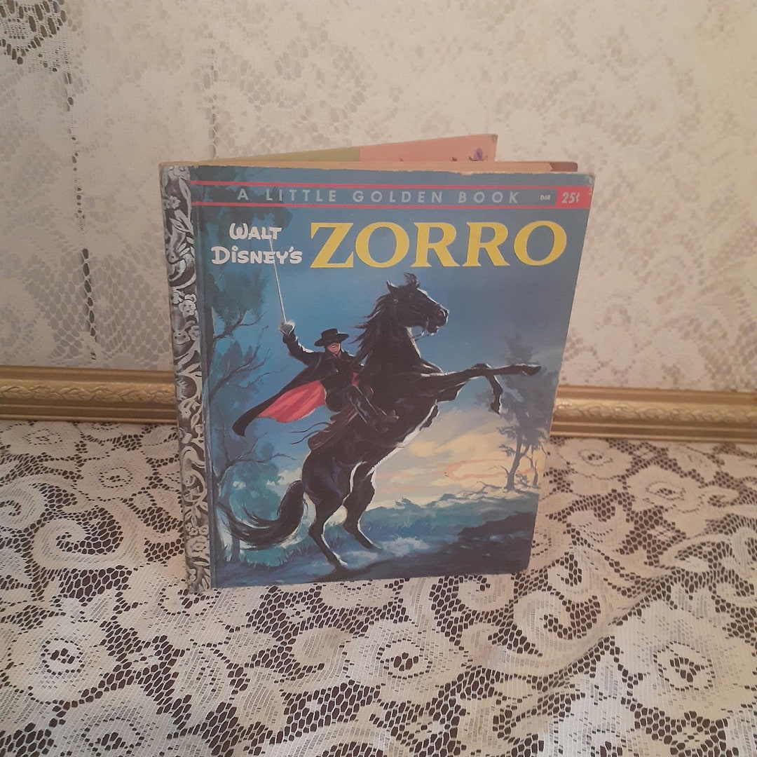 Walt Disney's Zorro, A Little Golden Book, Vintage 1958 Hardcover ...