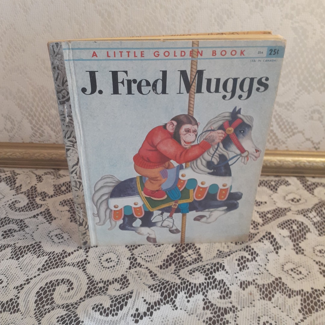 J Fred Muggs, A Little Golden Book by Irwin Shapiro, Illustrated by Edwin Schmidt, Vintage 1955 ...