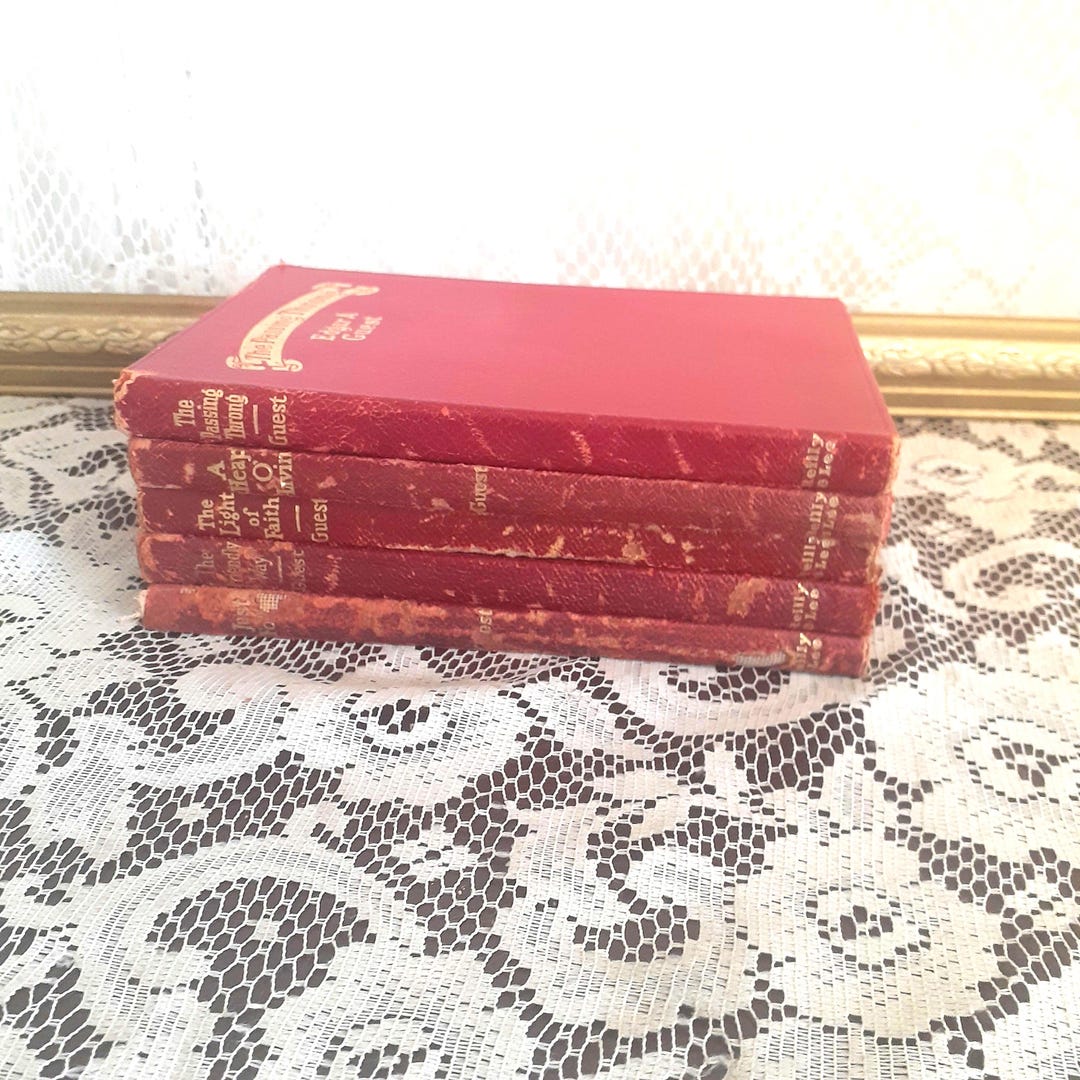 Vintage Poetry Book Set, Edgar A. Guest Collection, 5 Hardcover Volumes ...
