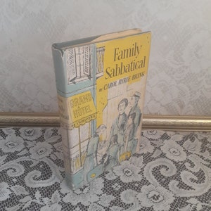 Family Sabbatical by Carol Ryrie Brink, Vintage 1956 Hardcover Book ...