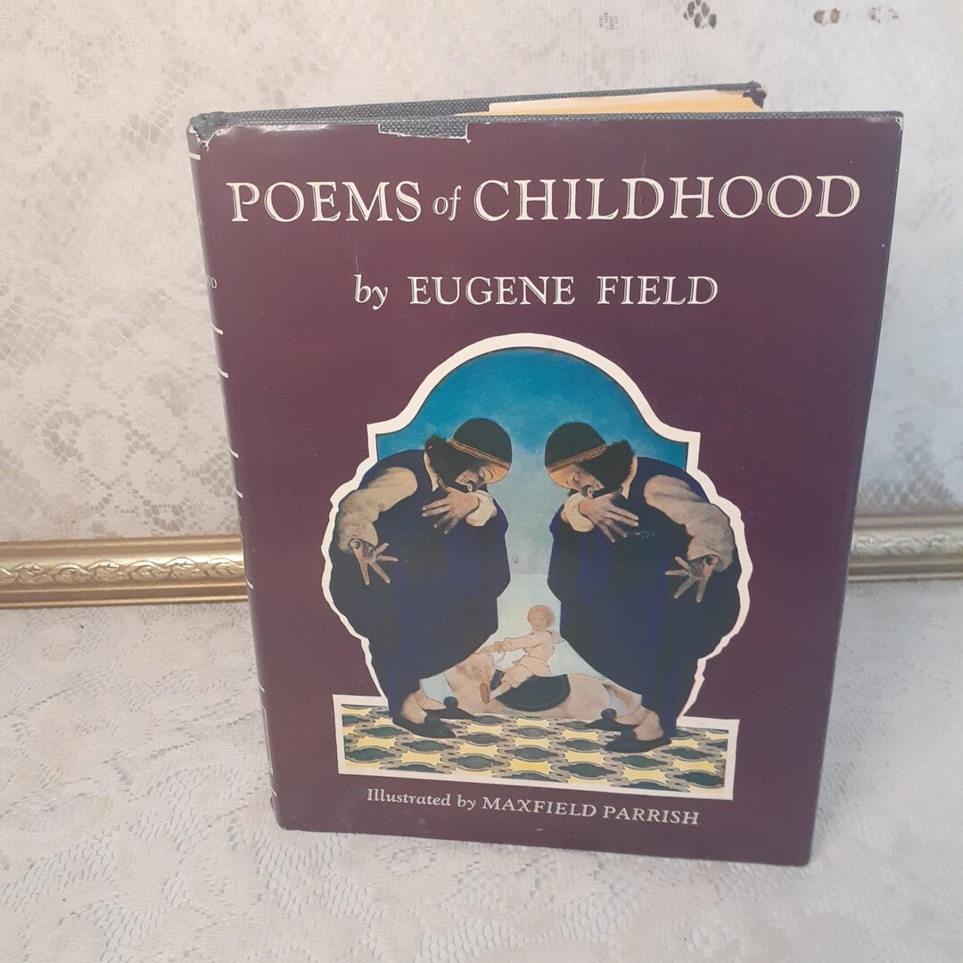 Illustrated Kids Poetry Book, Poems of Childhood Vintage Hardcover ...
