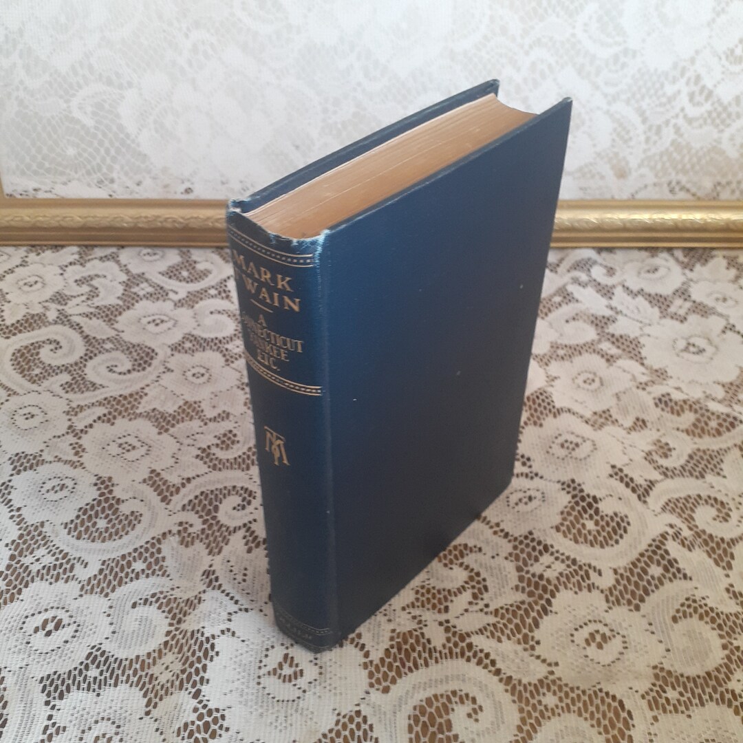 Antique 1917 Hardcover Book, Mark Twain Connecticut Yankee, Harper ...
