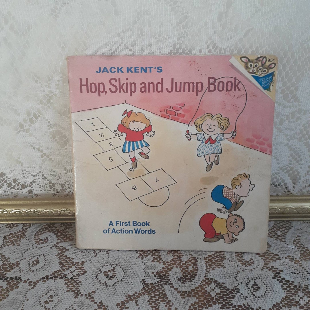 Jack Kent's Hop Skip Jump A First Book of Action Words, Vintage 1974 ...