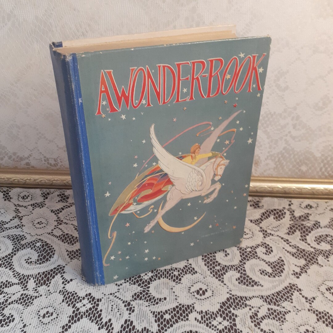 Vintage Mythology Book: A Wonder-book, Hawthorne, 1929, Fern Bisel Peat ...
