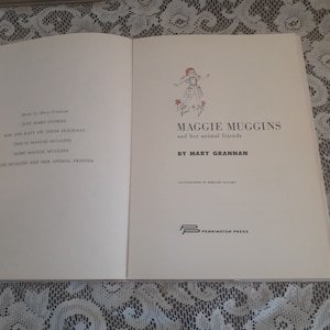 Maggi Muggins and Her Animal Friends by Mary Grannan, Vintage 1959 ...