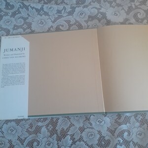 Jumanji by Chris Van Allsburg, Vintage 1981 Hardcover Children's Book ...