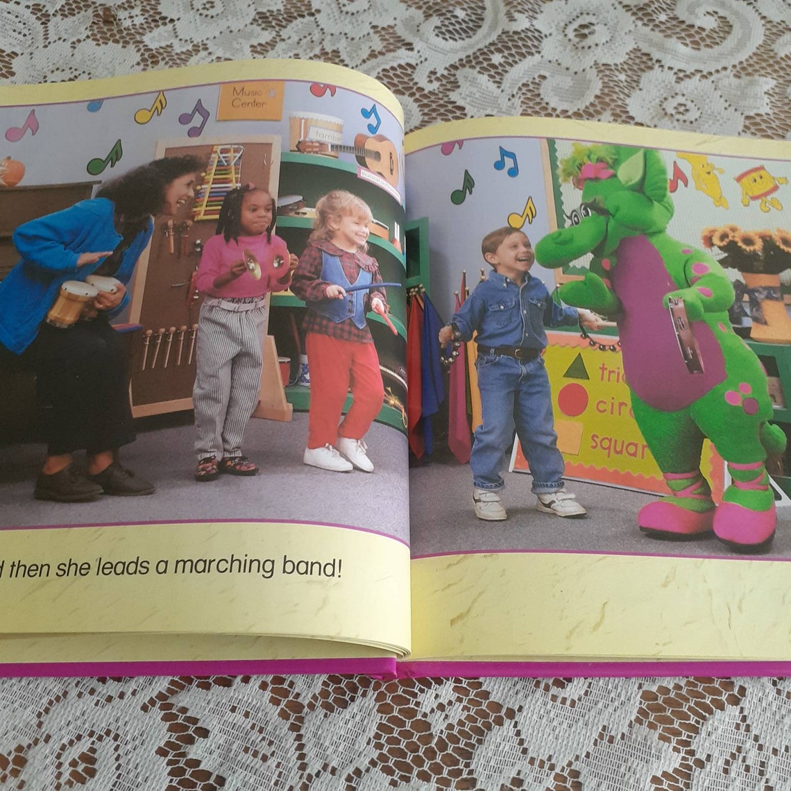 Baby Bop Goes to School 1994 Vintage Children's Preschool - Etsy