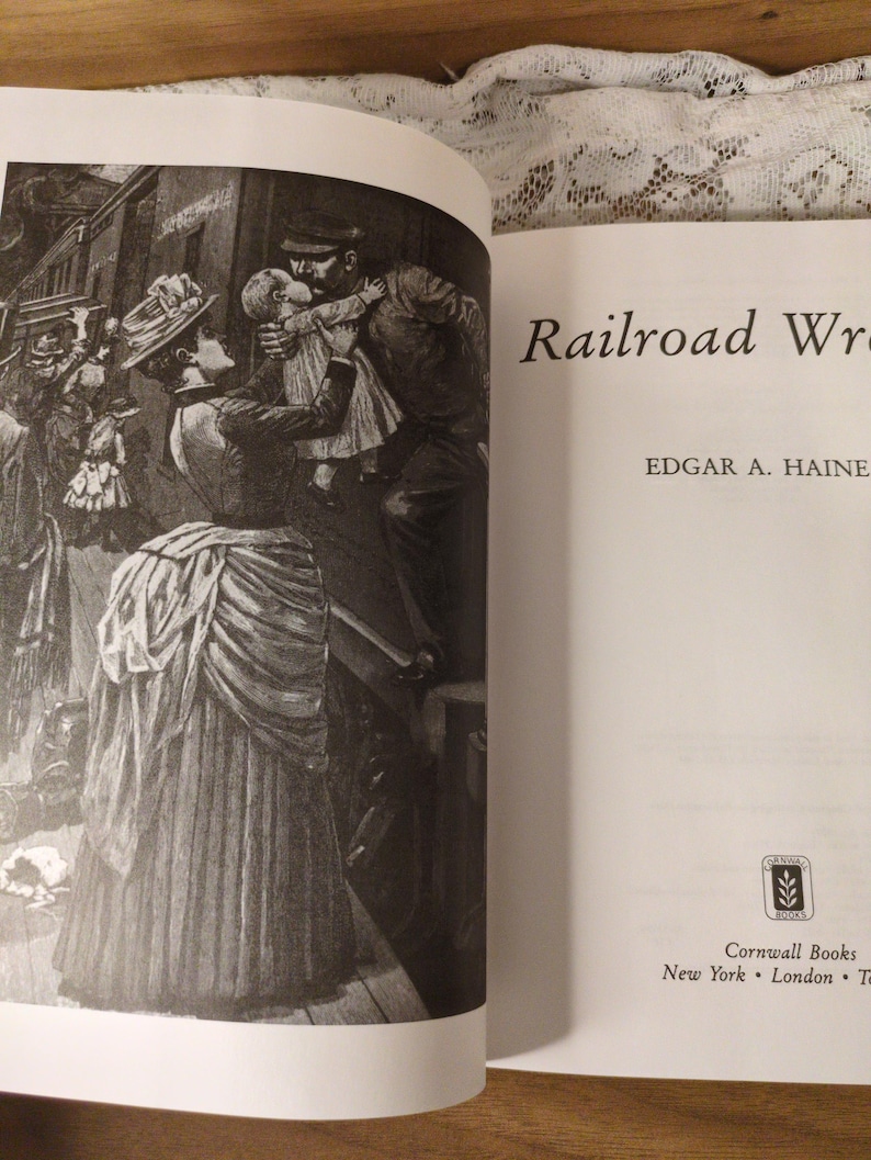 Railroad Wrecks Book by Edgar A Haine Vintage 1993 Hardcover - Etsy