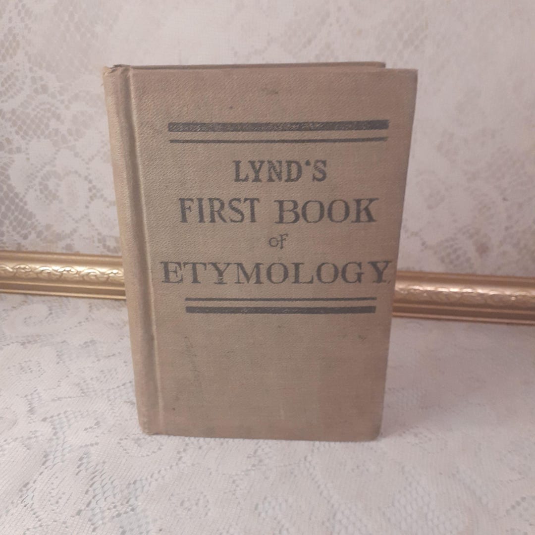 Lynd's First Book of Etymology, Revised by Joseph Thomas, Antique 1879 ...