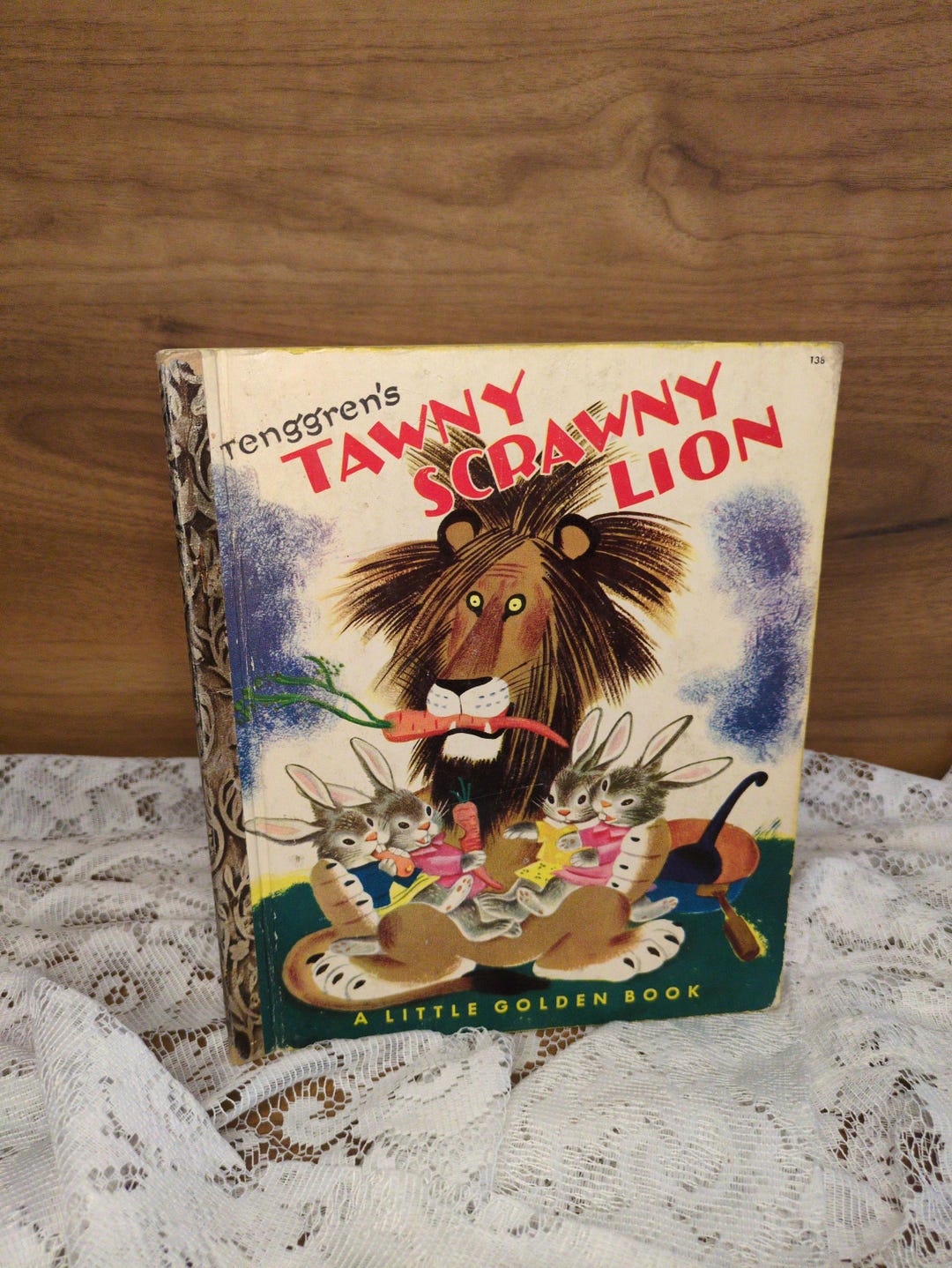 Tawny Scrawny Lion Little Golden Book, Kathryn Jackson, Gustaf Tenggren ...