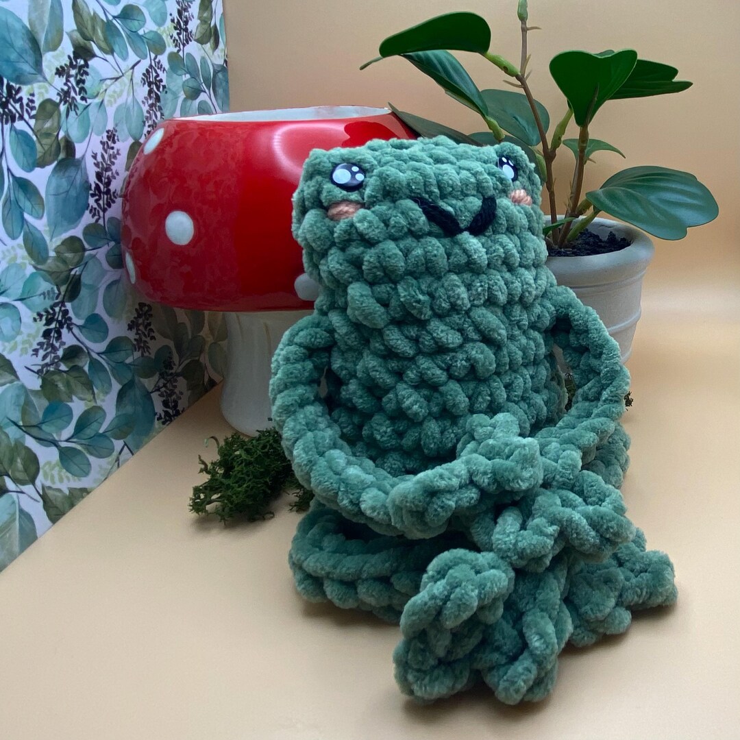 Leggy Frog Plushie Long Legged Frog Amigurumi Legs for Days Frog - Etsy