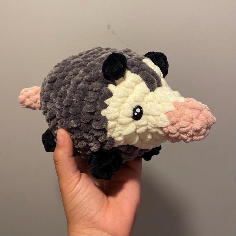Opossum Plushie Opossum Stuffed Animal Opossum Amigurumi - Etsy