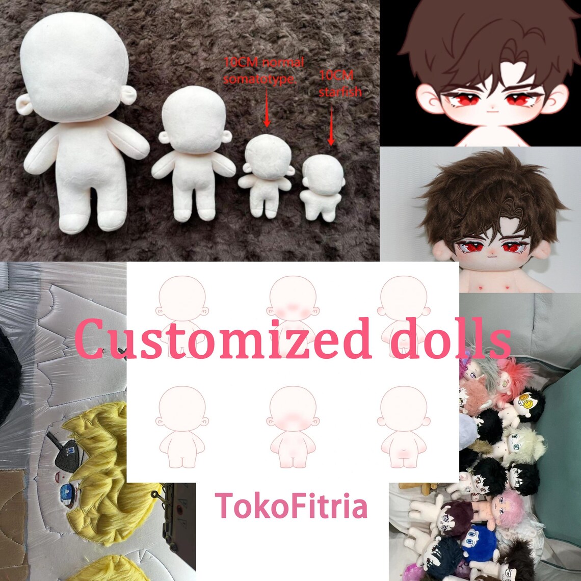 20CM Doll Personalization, Custom Doll Costumes - Etsy