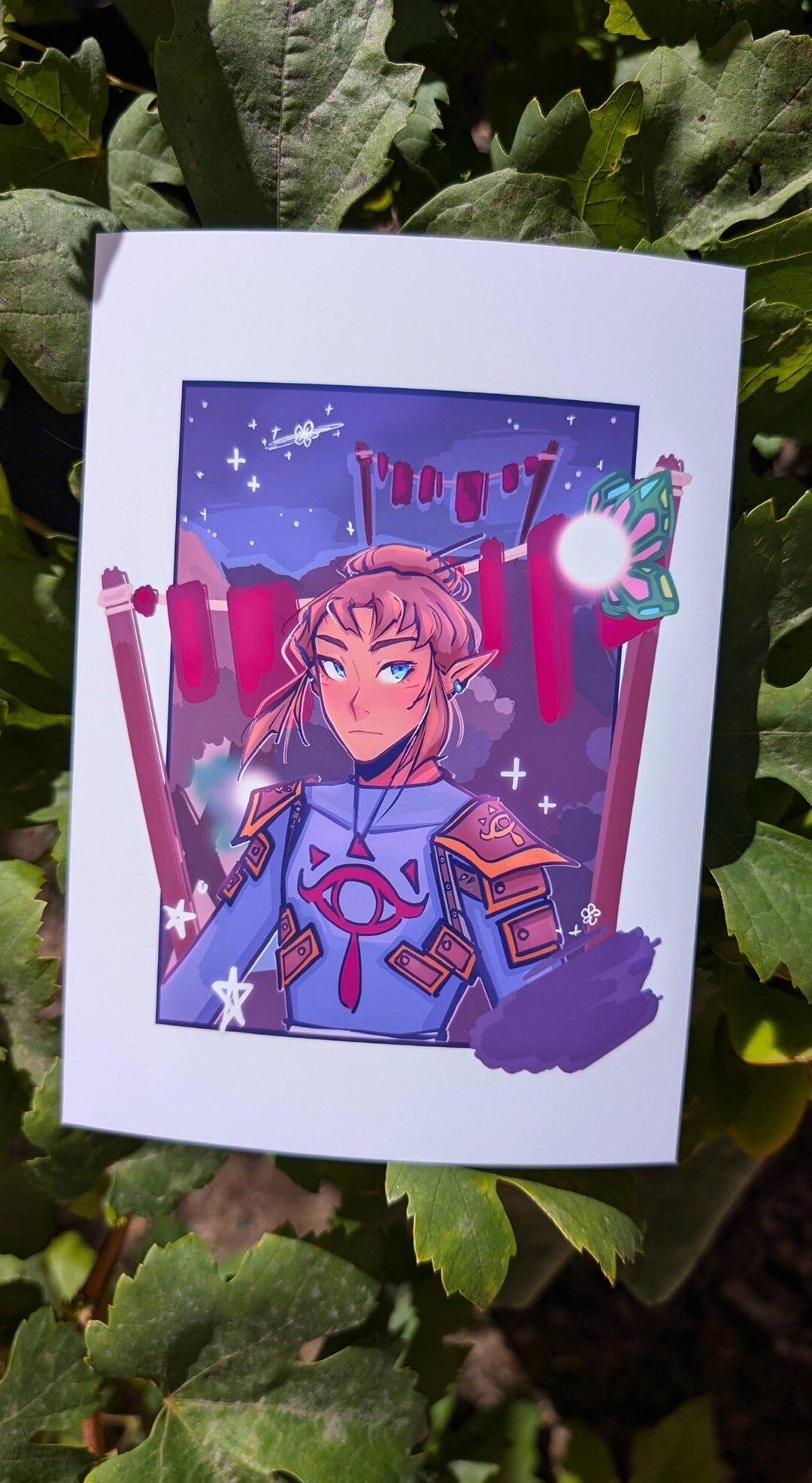 Link BOTW Sheikah Legend of Zelda Breath of the Wild Print - Etsy
