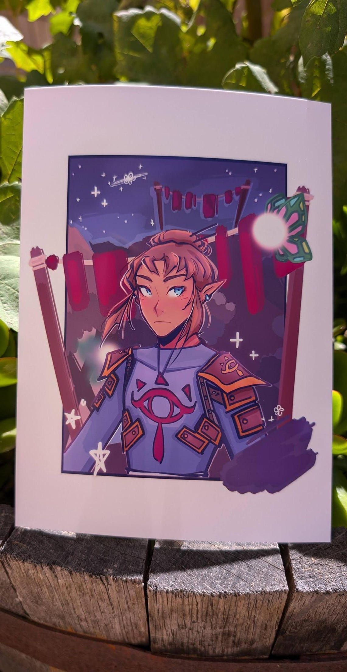 Link BOTW Sheikah Legend of Zelda Breath of the Wild Print - Etsy