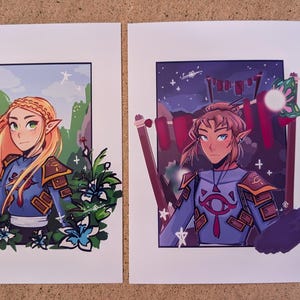 Link BOTW Sheikah Legend of Zelda Breath of the Wild Print - Etsy