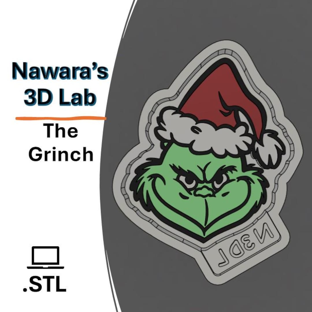 Christmas: the Grinch Silicone Mold STL. File - Etsy